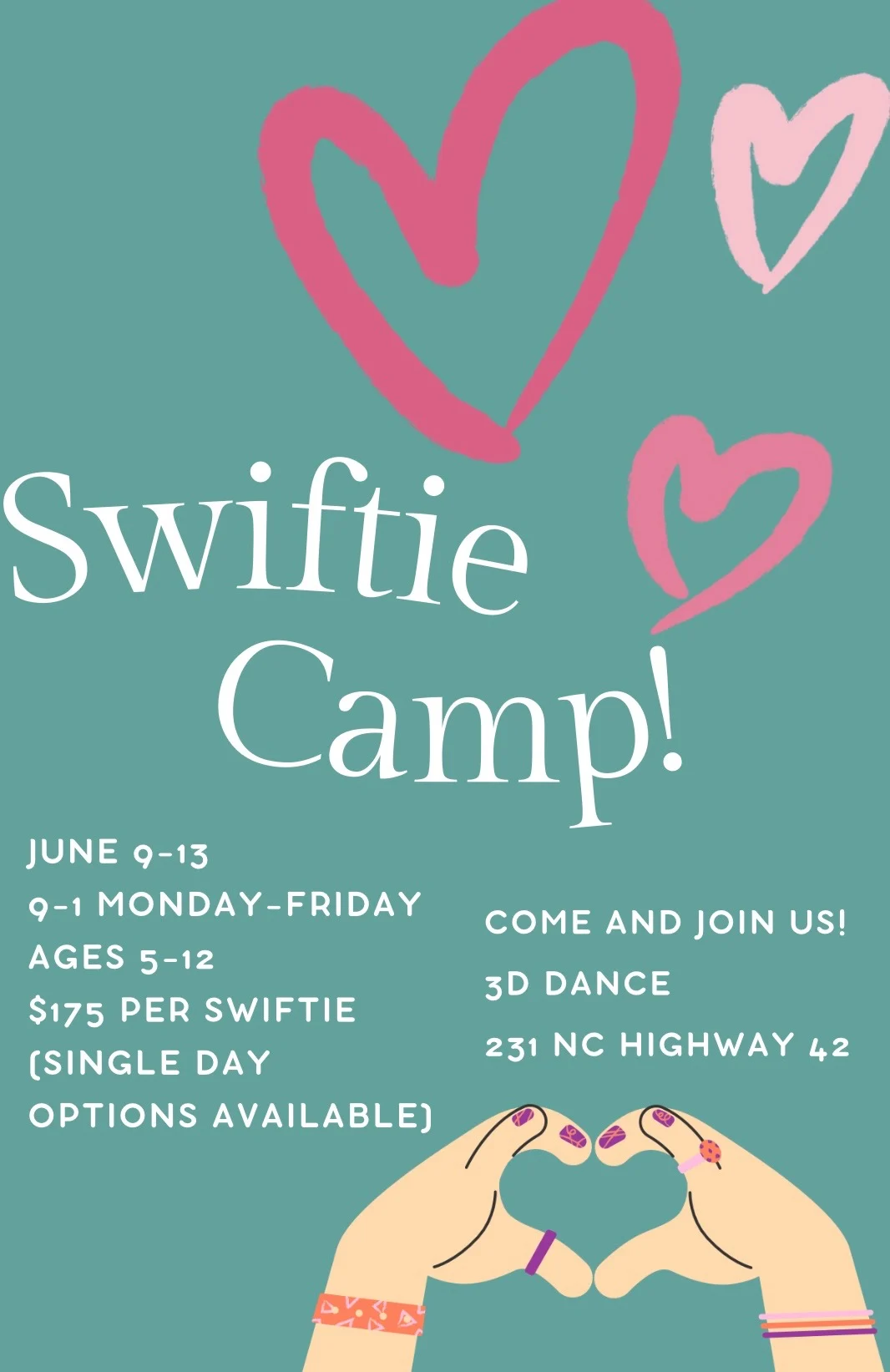 Swiftie Summer Camp - 3D Dance Studio