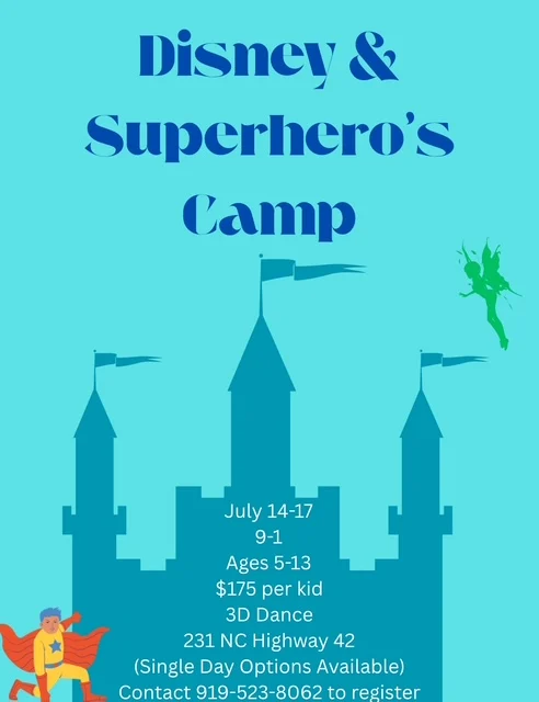 Disney & Super Hero Camp - 3D Dance Studio